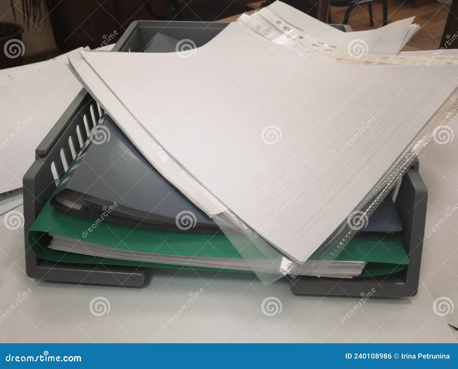 Office Paper Files Folder Sheets Stock Photo - Image of diary, medicine ...