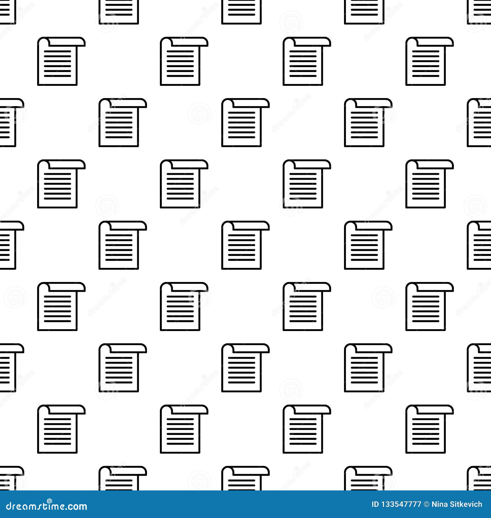 Office Paper Pattern Seamless Vector Stock Vector - Illustration of ...