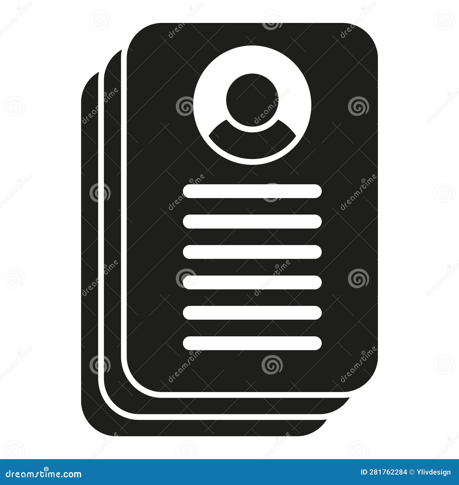 Office Papers Icon Simple Vector. Human Work Stock Vector ...