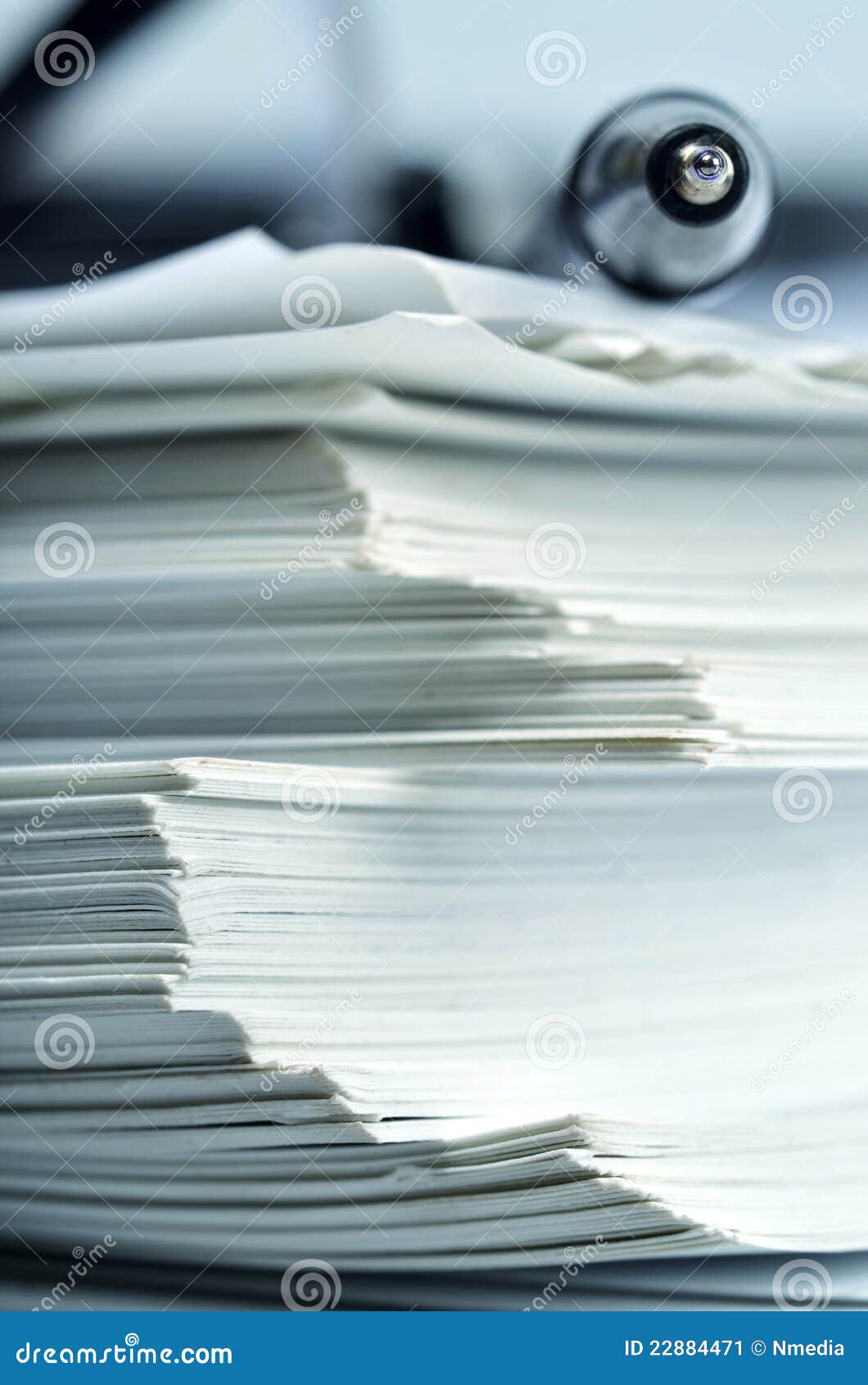 Office Paperwork stock image. Image of background, blue - 22884471