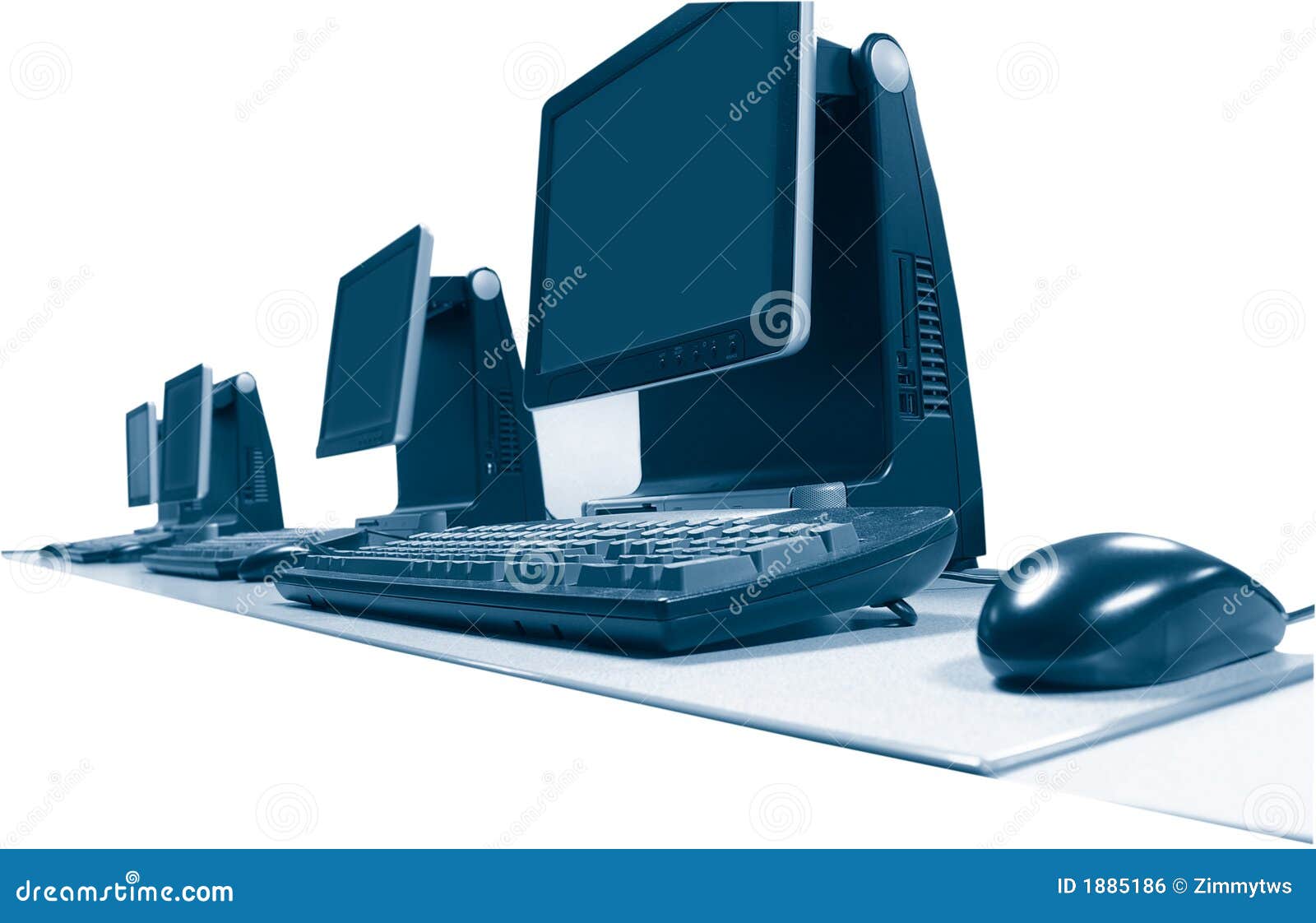Office PCs stock photo. Image of monitor, employer, room - 1885186