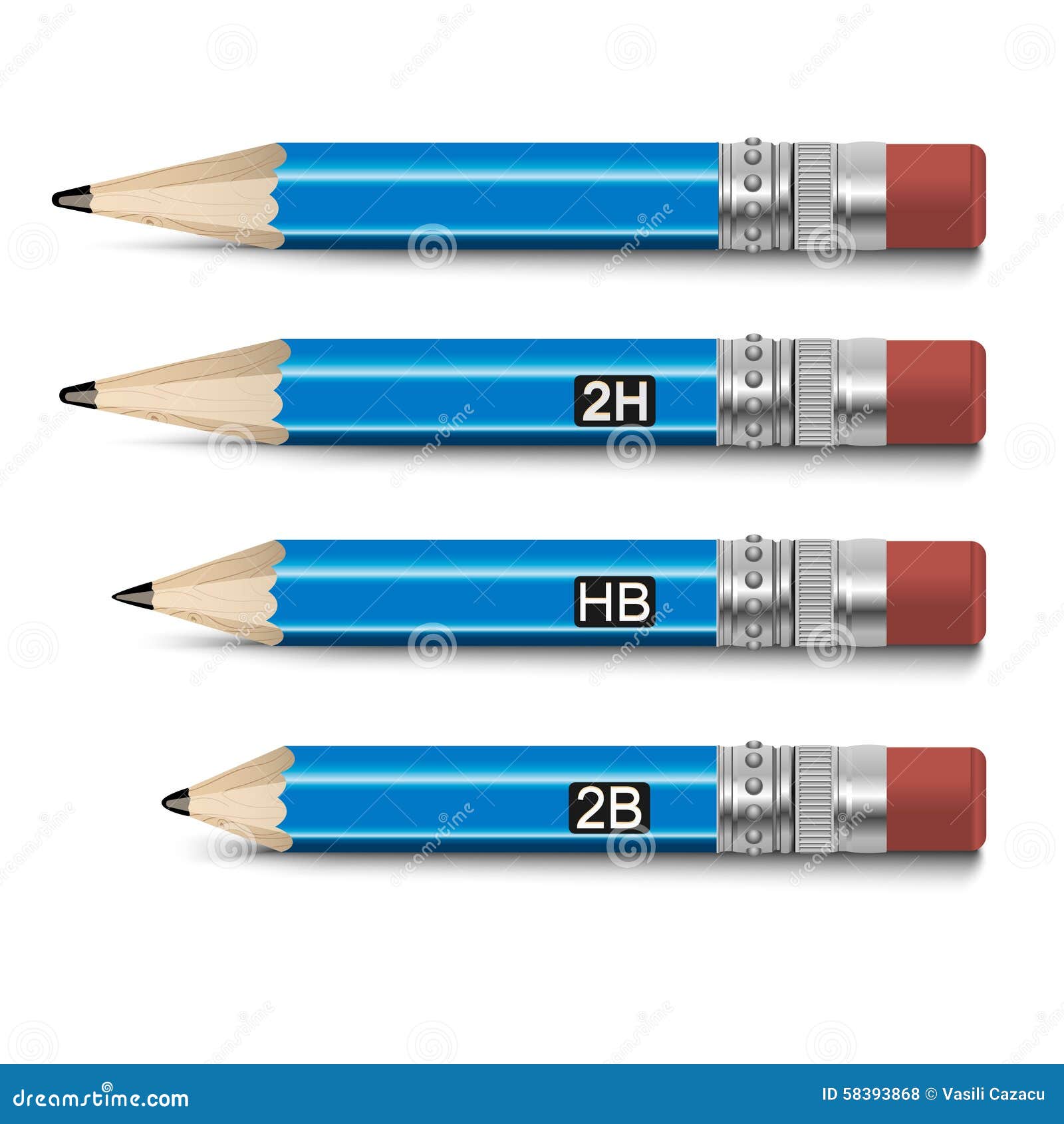 Office pencils stock vector. Illustration of business - 58393868