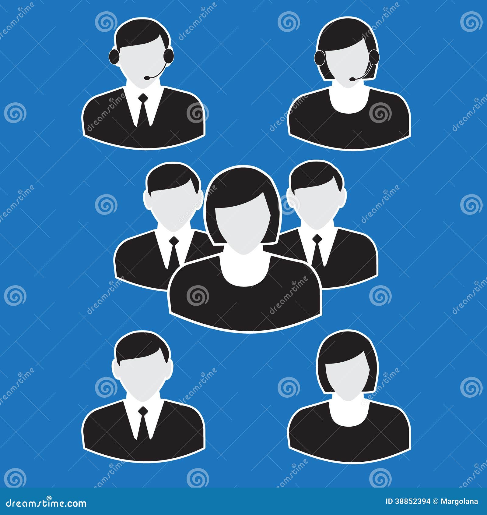Office people icons set stock vector. Illustration of company - 38852394