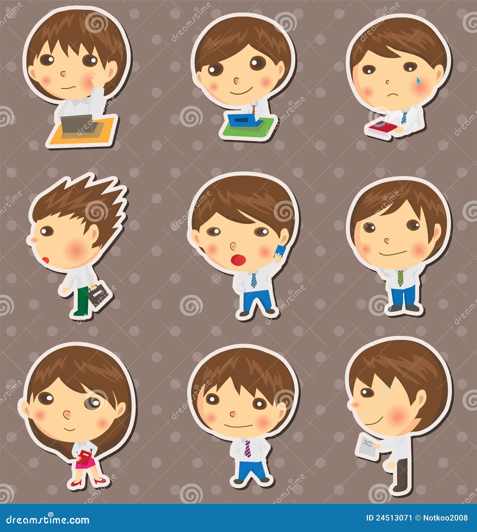 New 3D People - Stickers Royalty-Free Stock Image | CartoonDealer.com ...