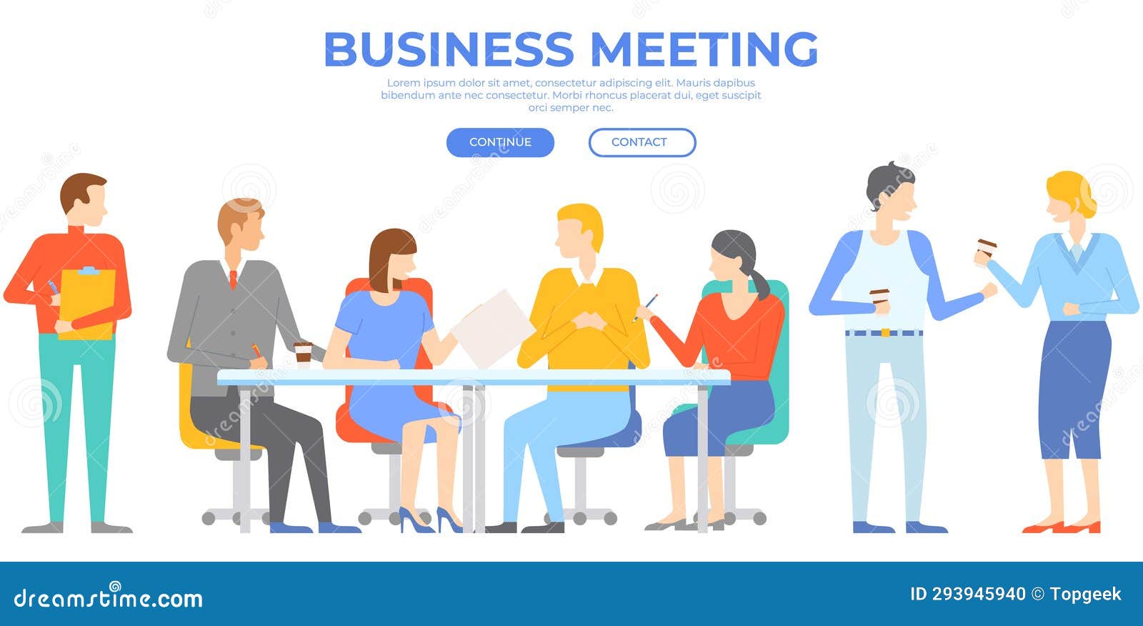 Office People Worker. Corporate Management Ensures Effective ...