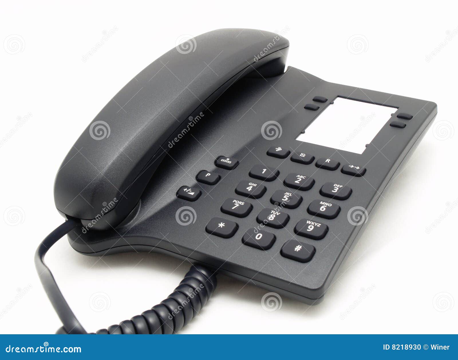 Office phone stock photo. Image of isolated, plastic, support - 8218930