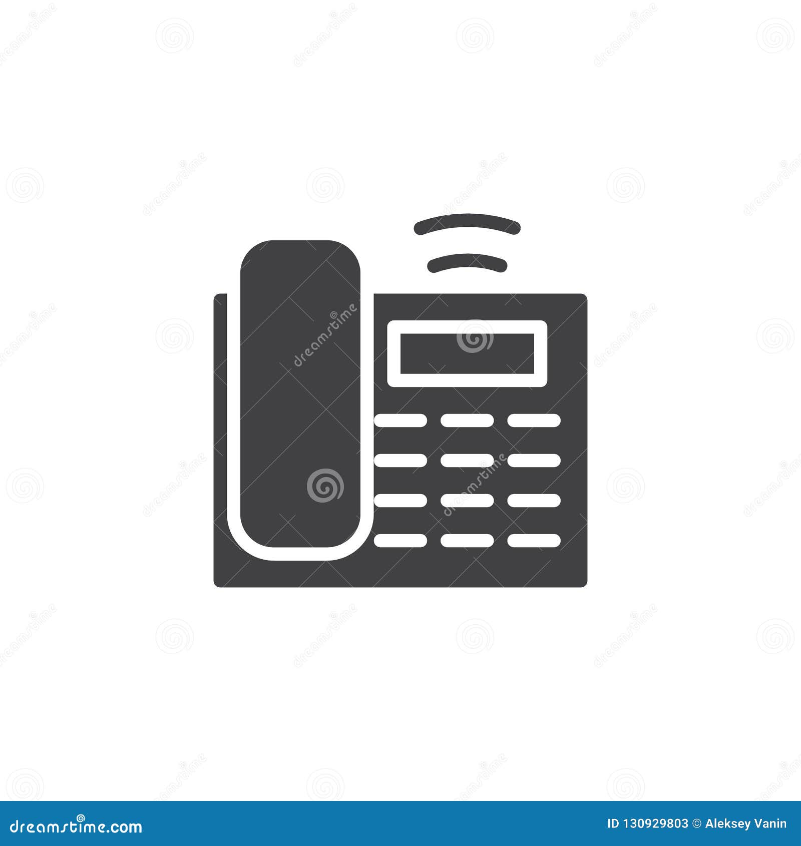 Office Phone Call Vector Icon Stock Vector - Illustration of support ...