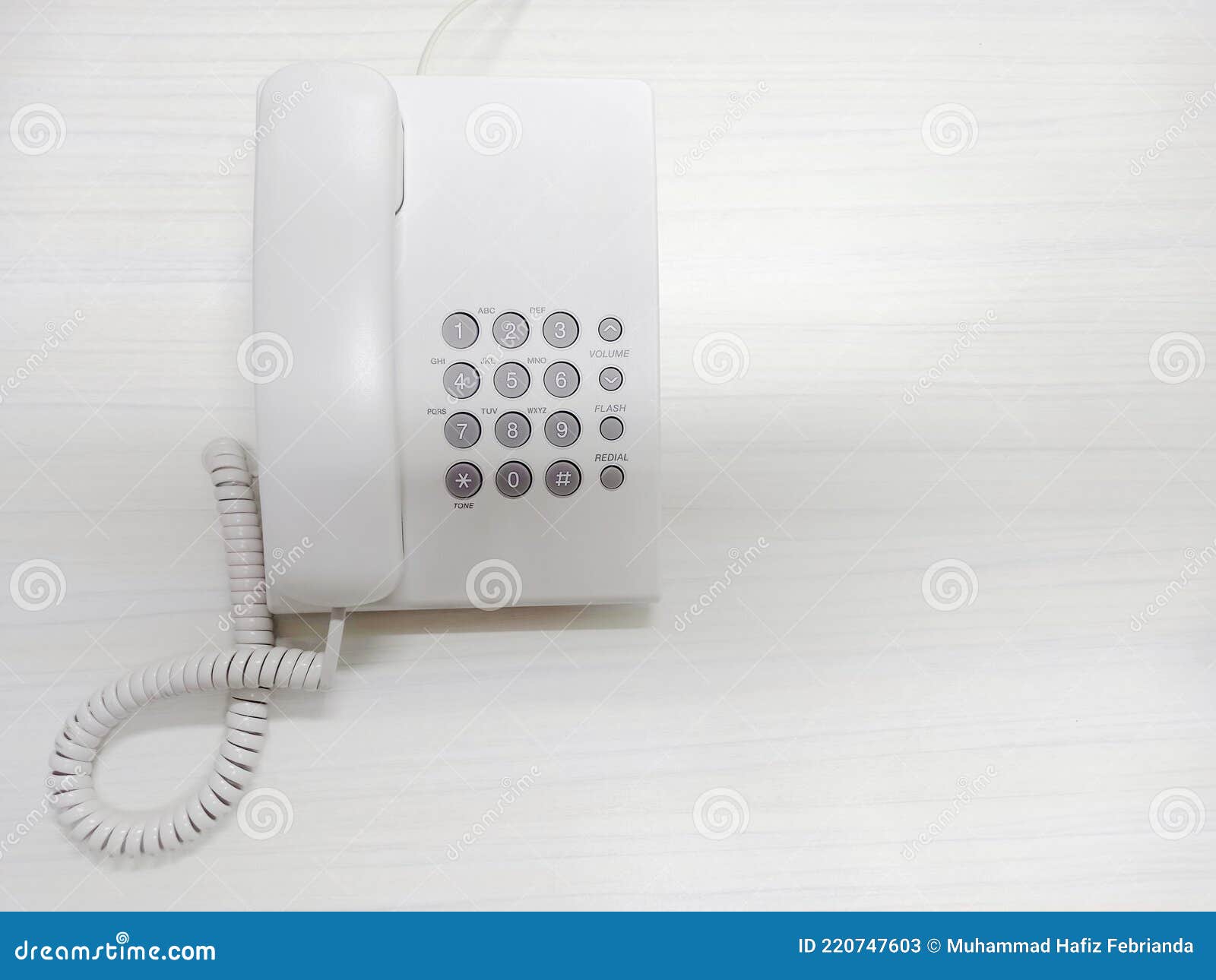 Office Phone on the Office Desk Top View Stock Image - Image of ceiling ...