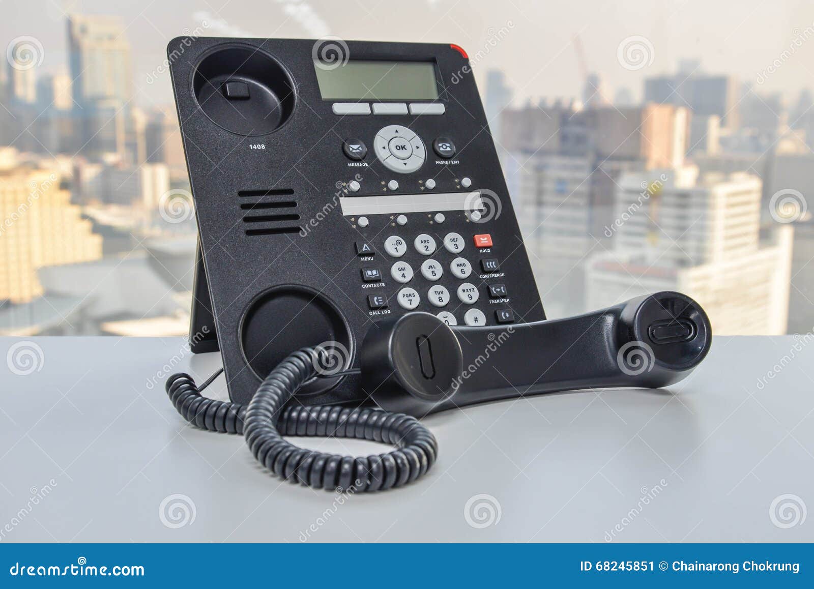 Office Phone - IP Phone Technology for Business Stock Image - Image of ...
