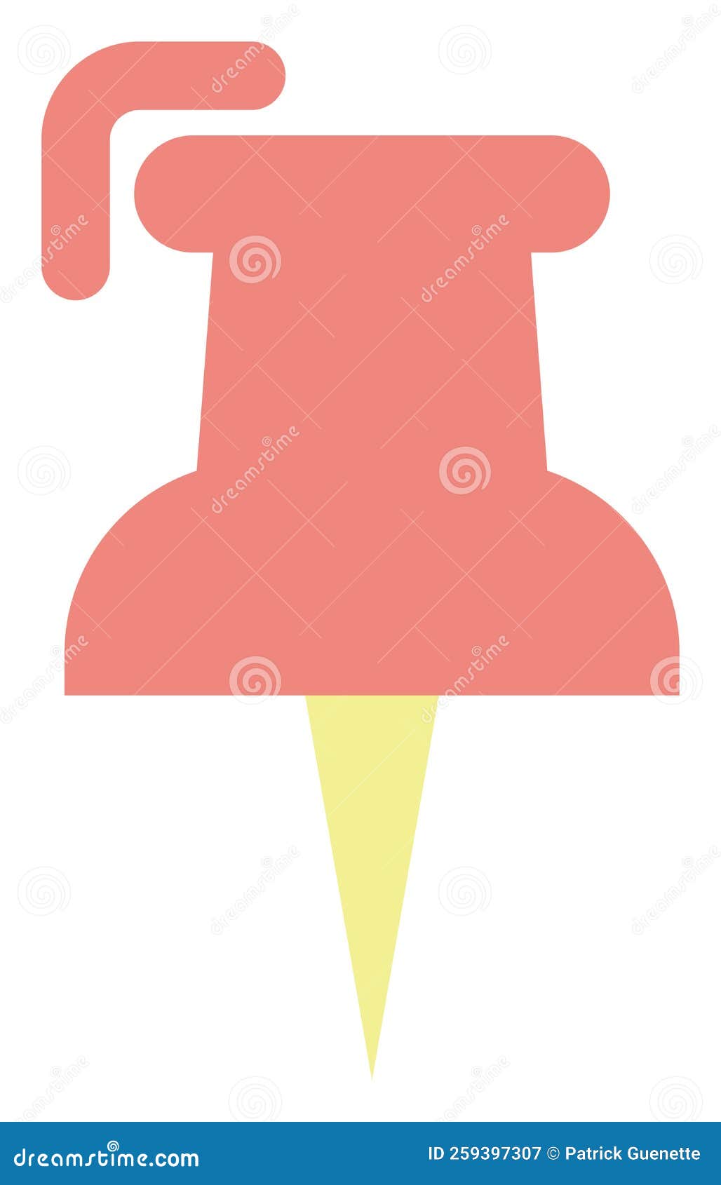 Office pin, icon stock vector. Illustration of business - 259397307