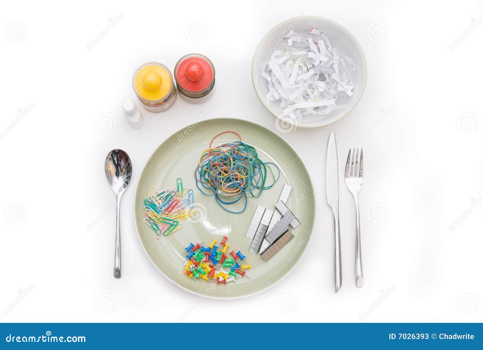 Office Plate stock image. Image of tasty, silverware, lunch - 7026393