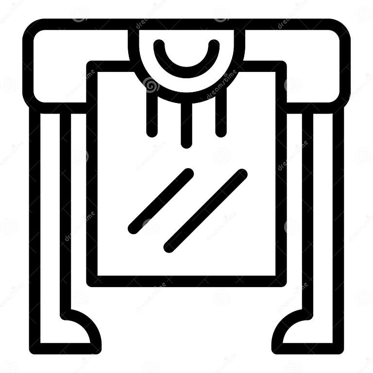 Office Plotter Icon Outline Vector. Printer Machine Stock Vector ...