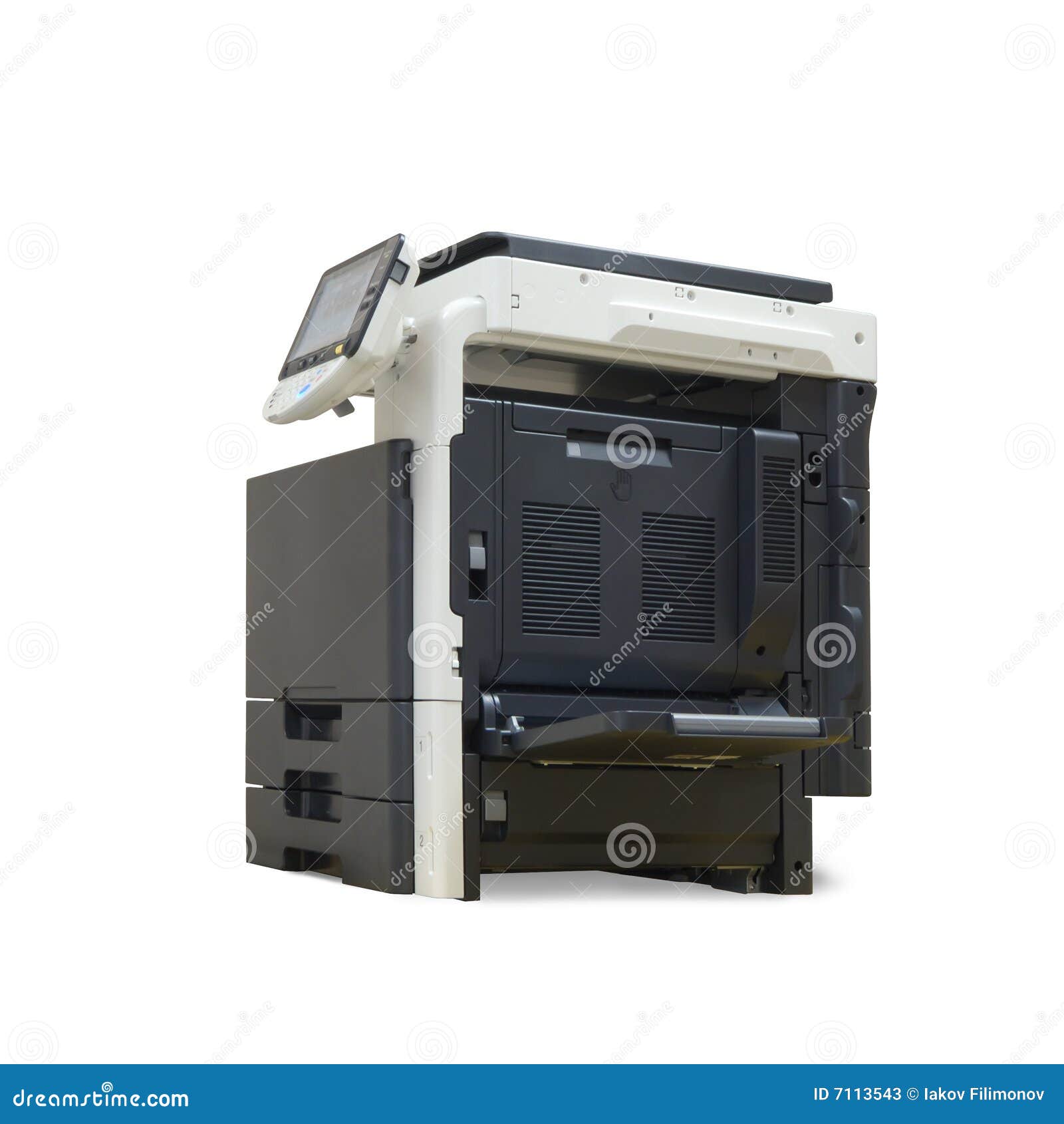 Office printer stock image. Image of print, peripheral - 7113543