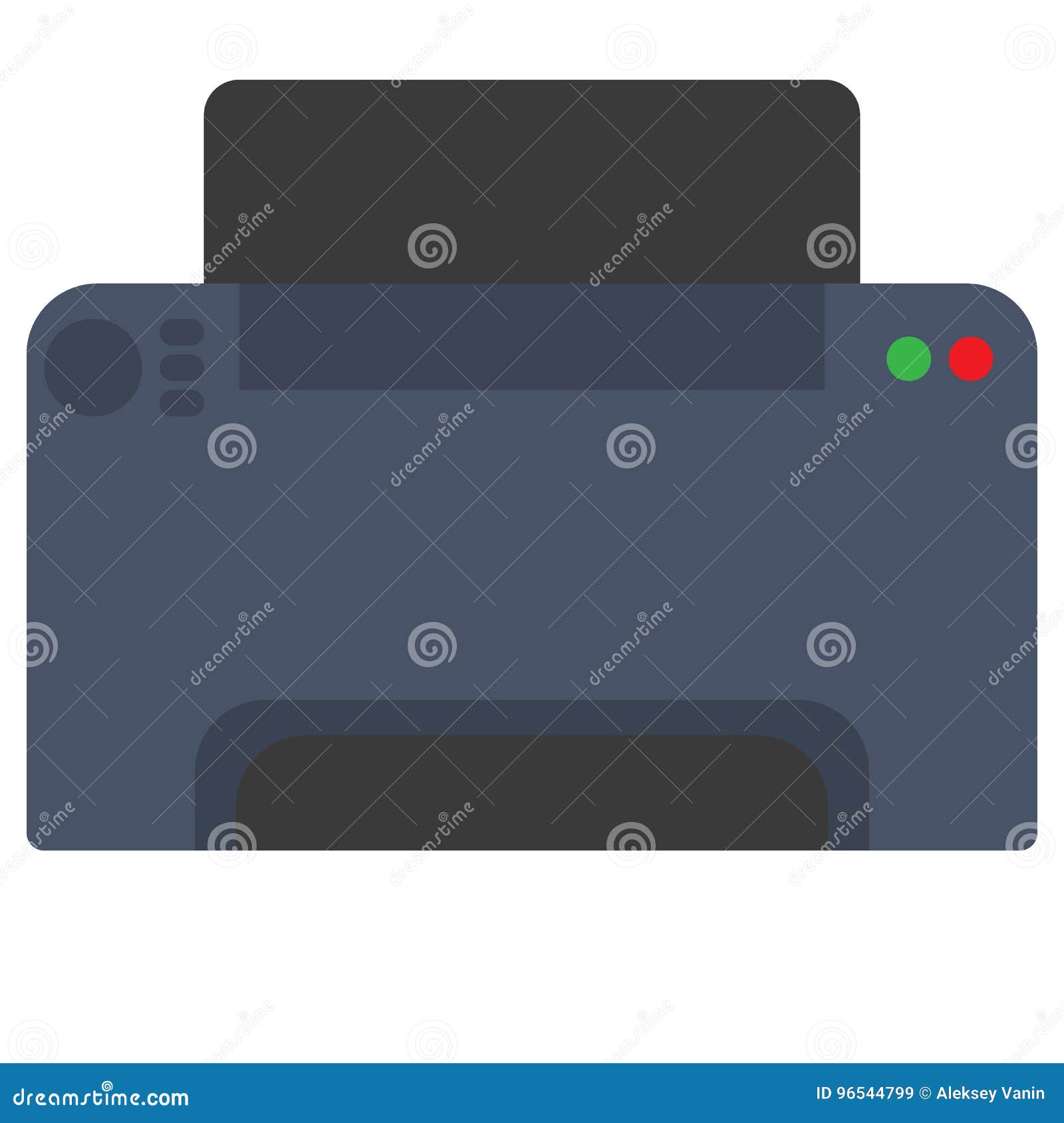 Office Printer Scanner Vector Illustration Stock Vector - Illustration ...