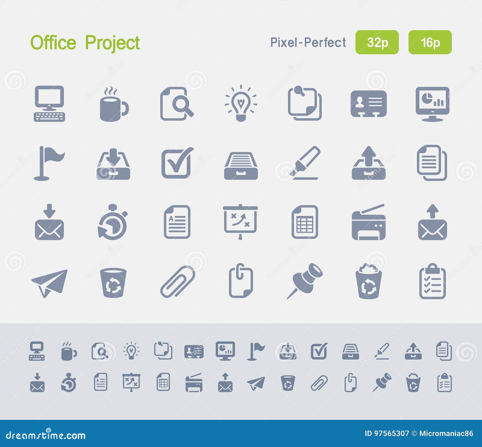 Office Project | Granite Icons Stock Vector - Illustration of icon ...