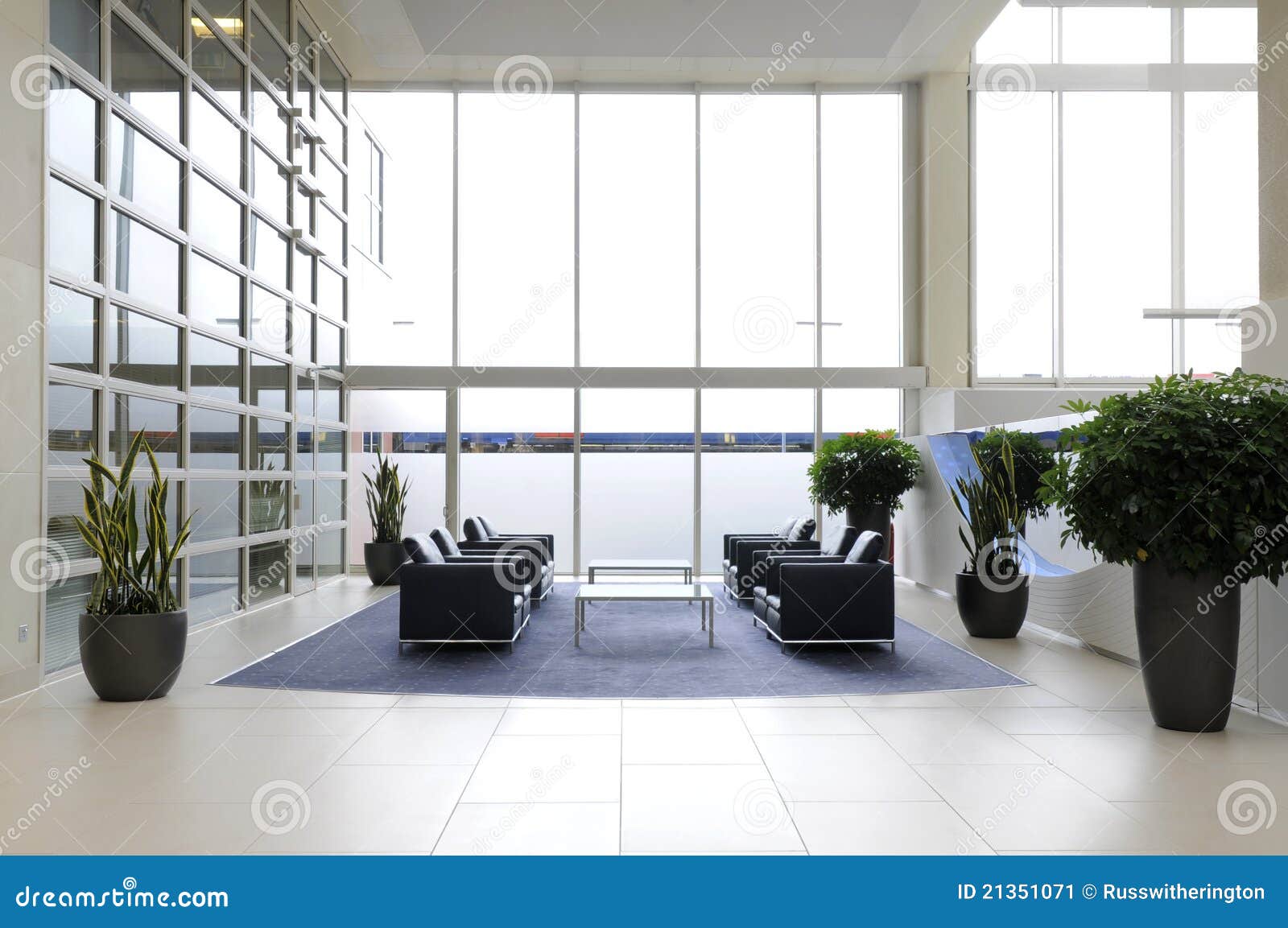 Office reception stock image. Image of windows, business - 21351071