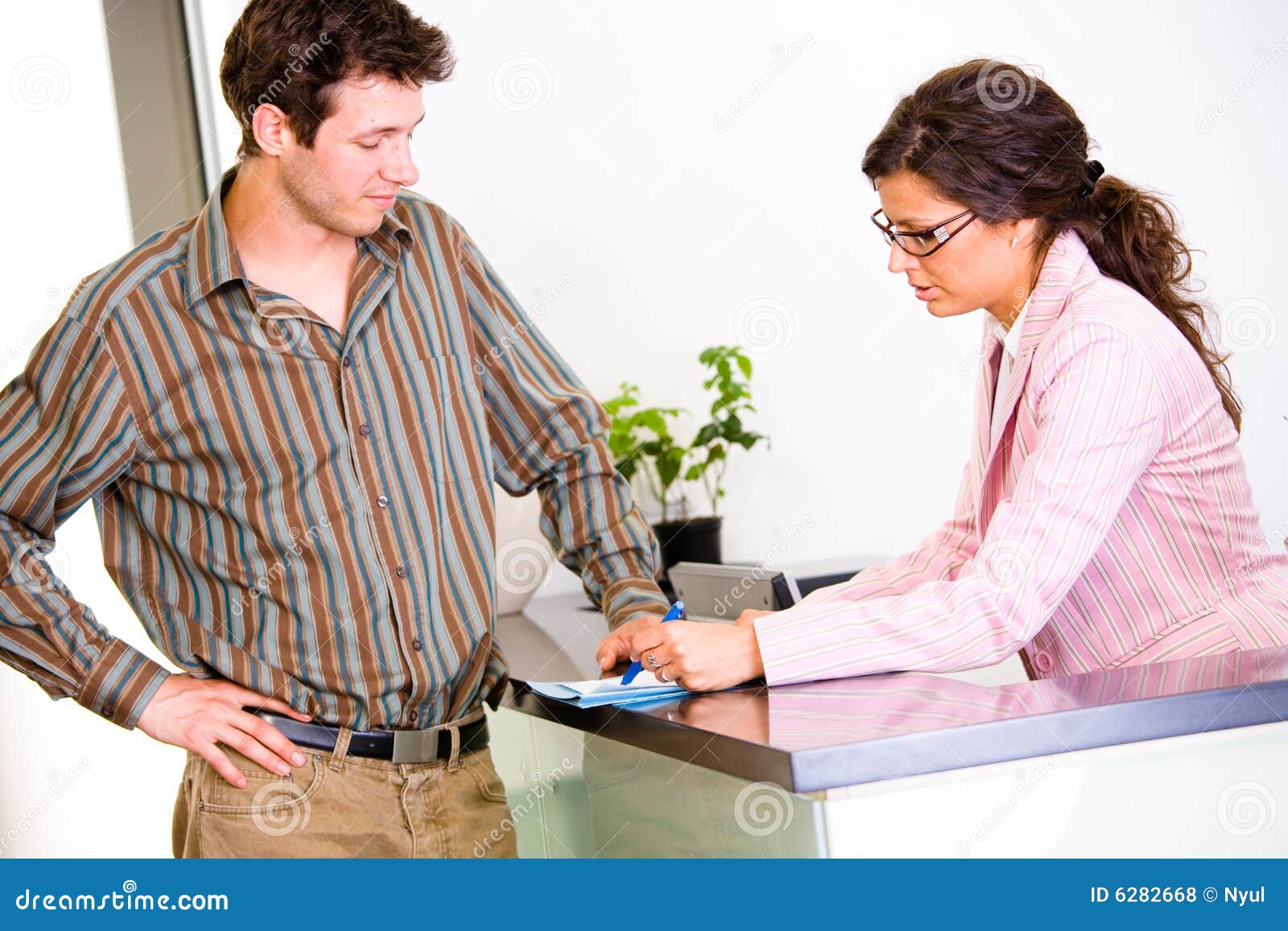 Office reception stock photo. Image of businesspeople - 6282668