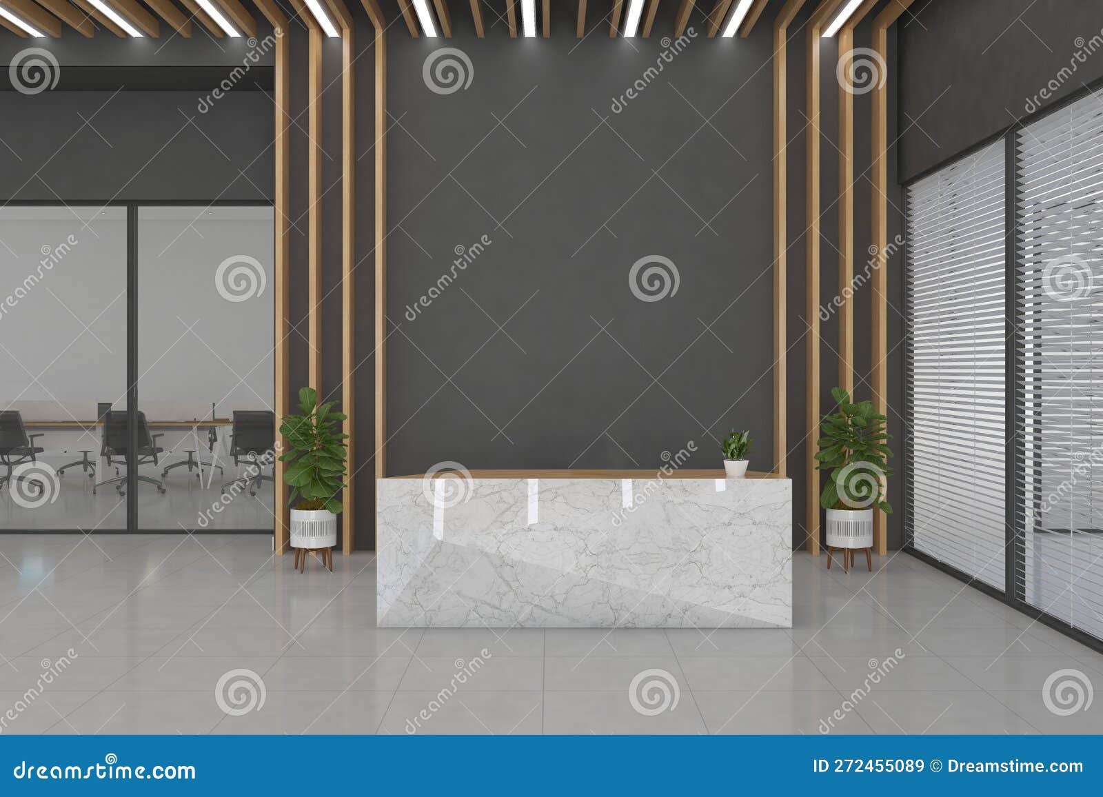 Office or Hotel Reception Logo Mockup Stock Illustration - Illustration ...