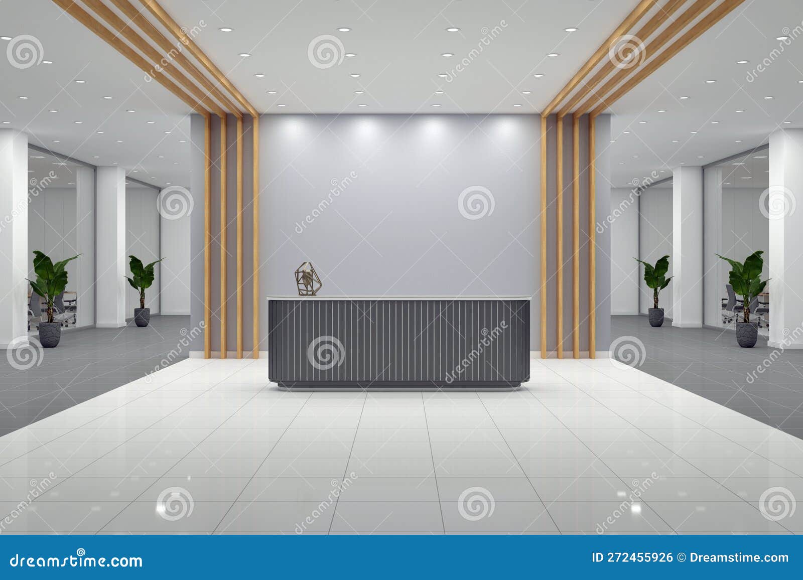 Office or Hotel Reception Logo Mockup Stock Illustration - Illustration ...