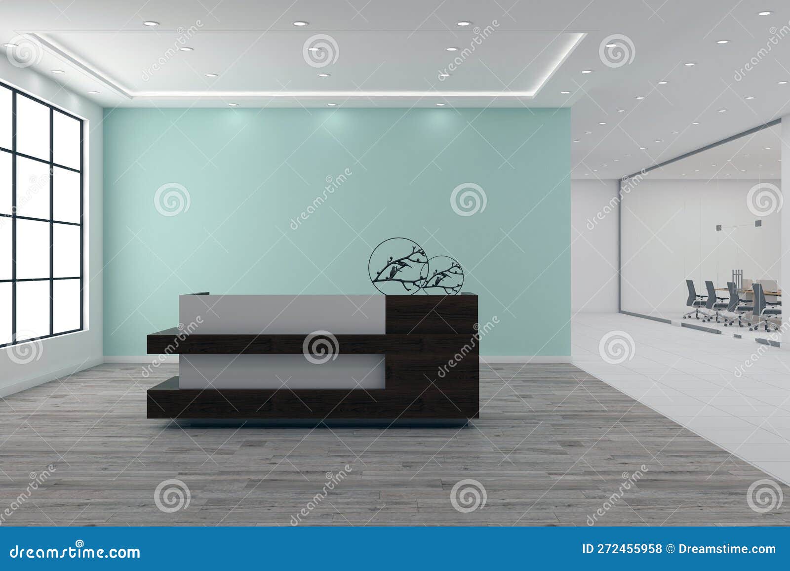 Office or Hotel Reception Logo Mockup Stock Illustration - Illustration ...