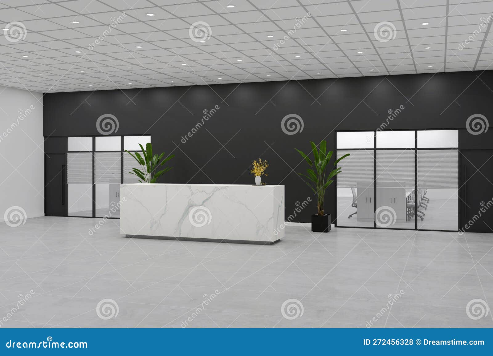 Office or Hotel Reception Logo Mockup Stock Illustration - Illustration ...