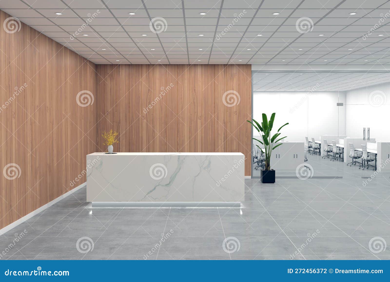 Office or Hotel Reception Logo Mockup Stock Illustration - Illustration ...