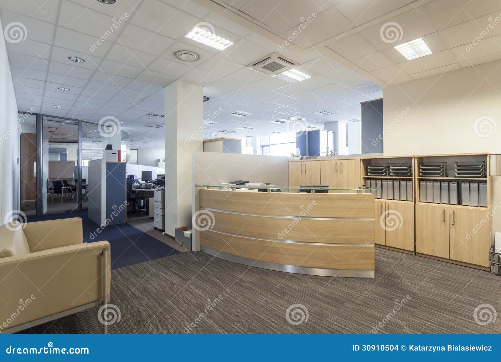Office reception stock photo. Image of desk, corporation - 30910504