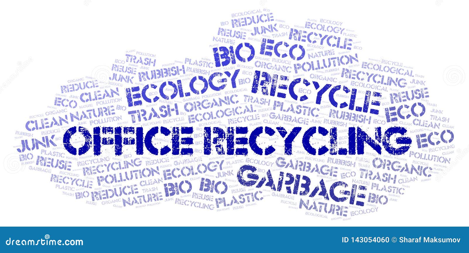 Office Recycling Word Cloud Stock Photo - Image of rubbish, text: 143054060