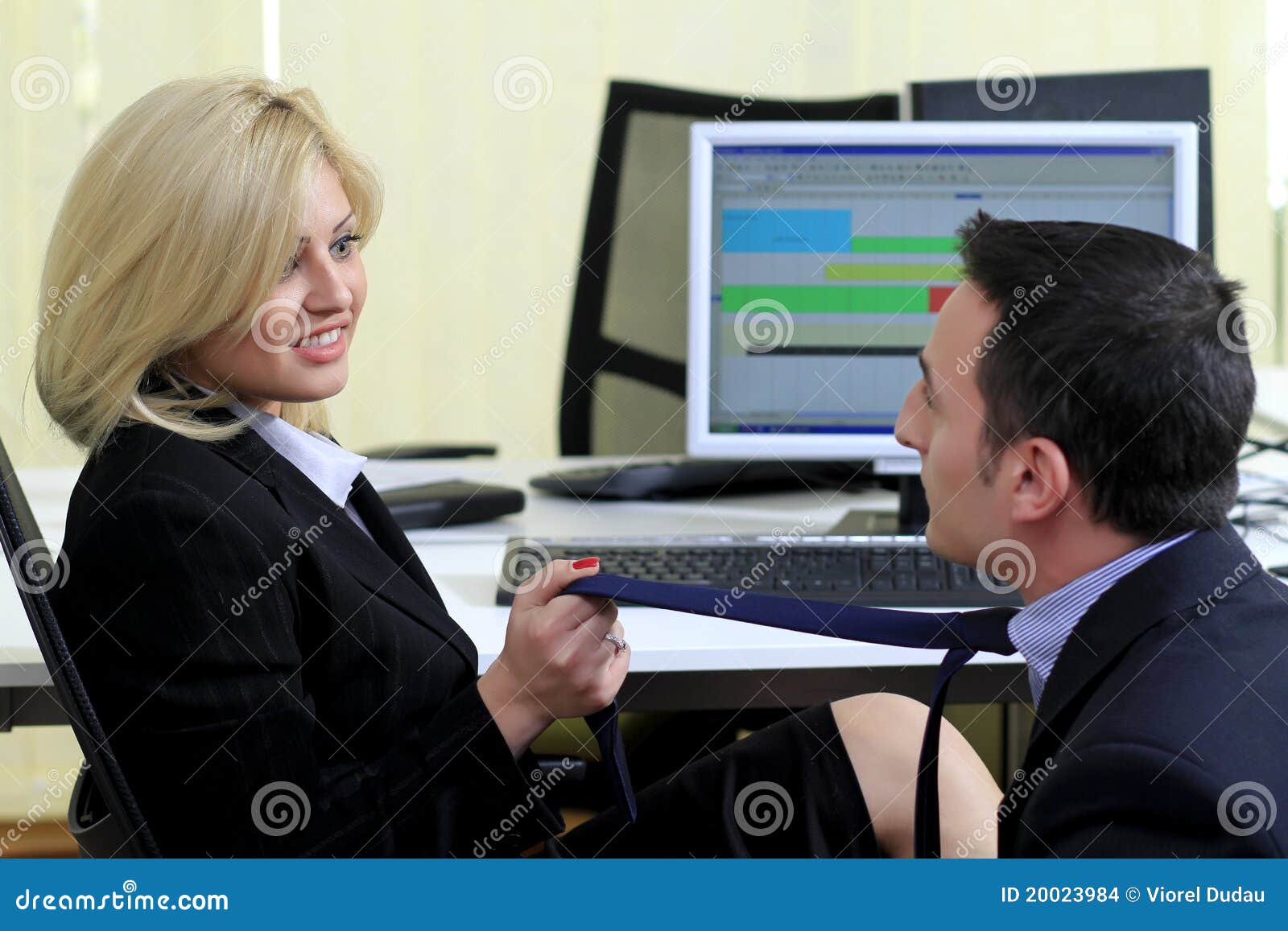 Office relationship stock photo. Image of smile, pulling - 20023984