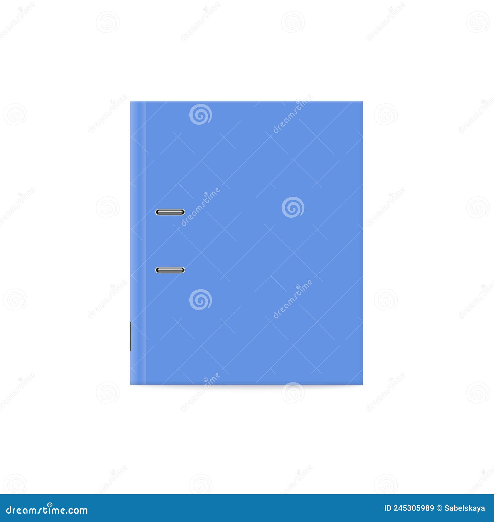 Office Ring Binder View from Above, Realistic Vector Illustration ...