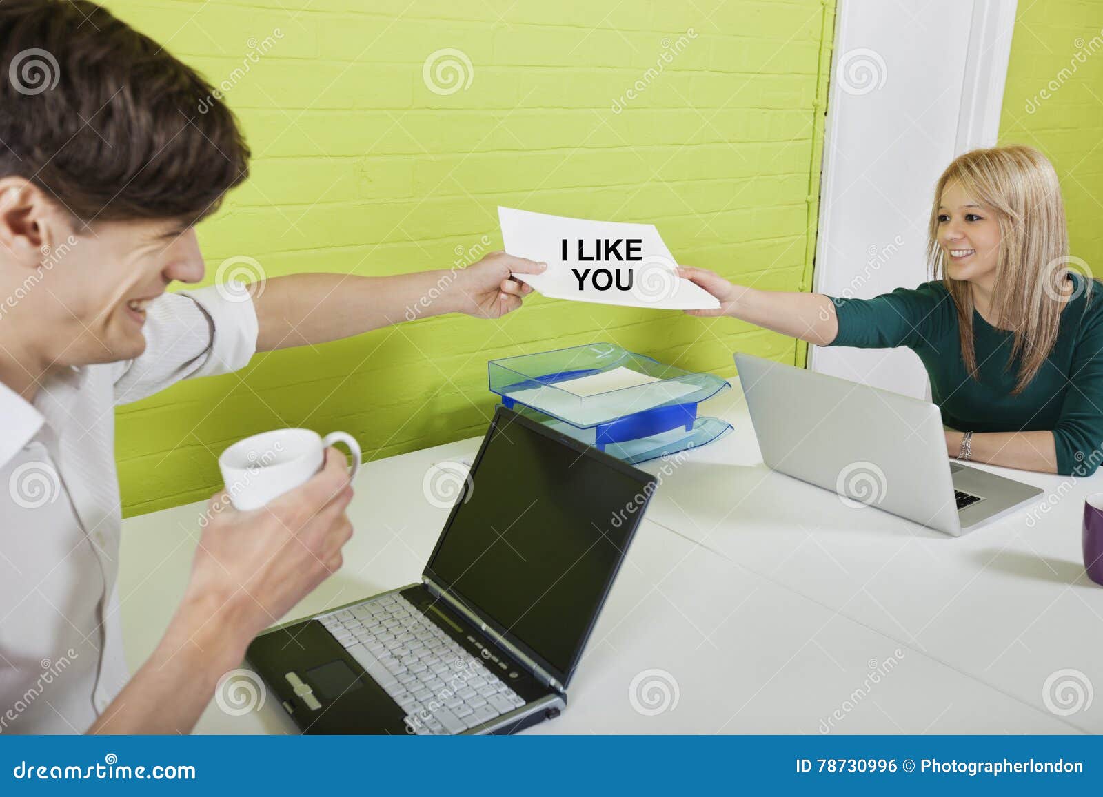 Office Romance stock photo. Image of boyfriend, indoors - 78730996