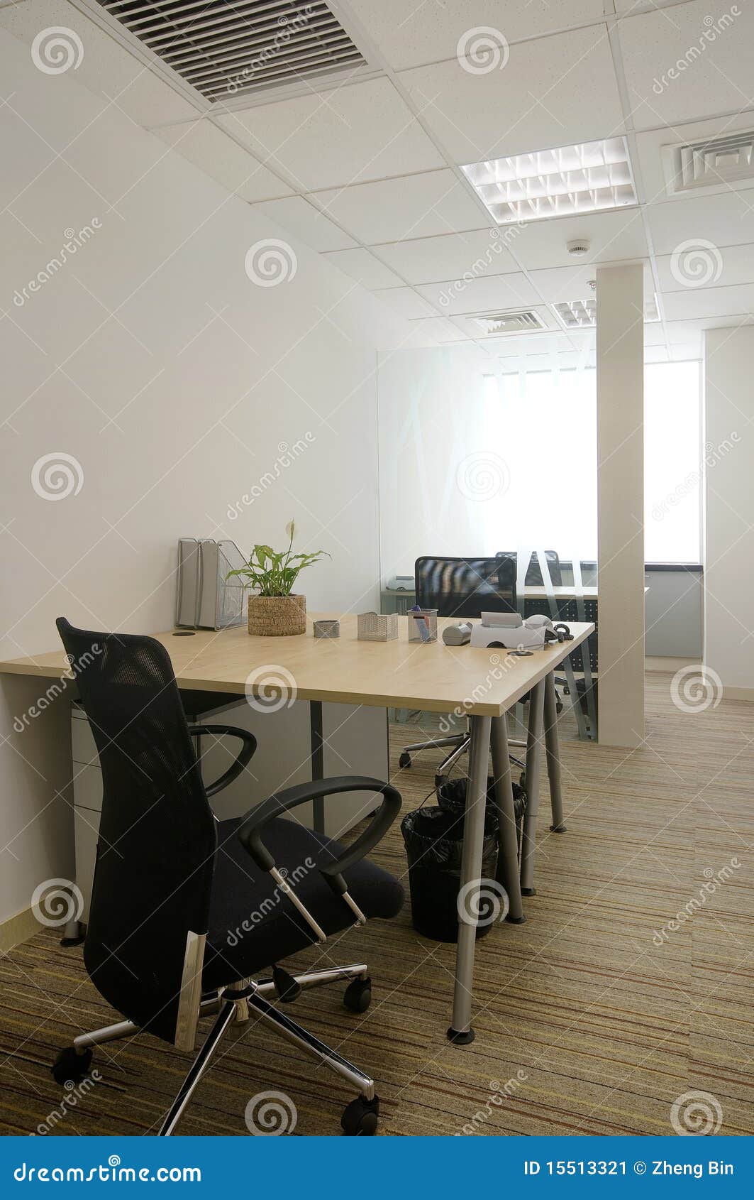 Office room stock image. Image of business, green, decorate - 15513321