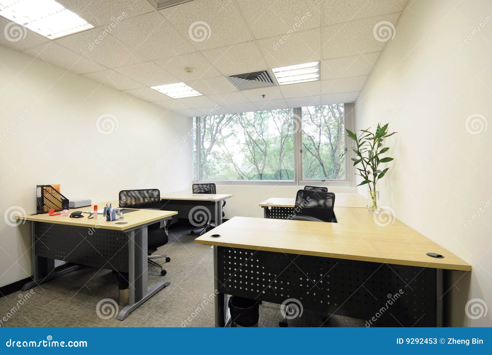 Office room stock image. Image of furnishing, estate, decor - 9292453
