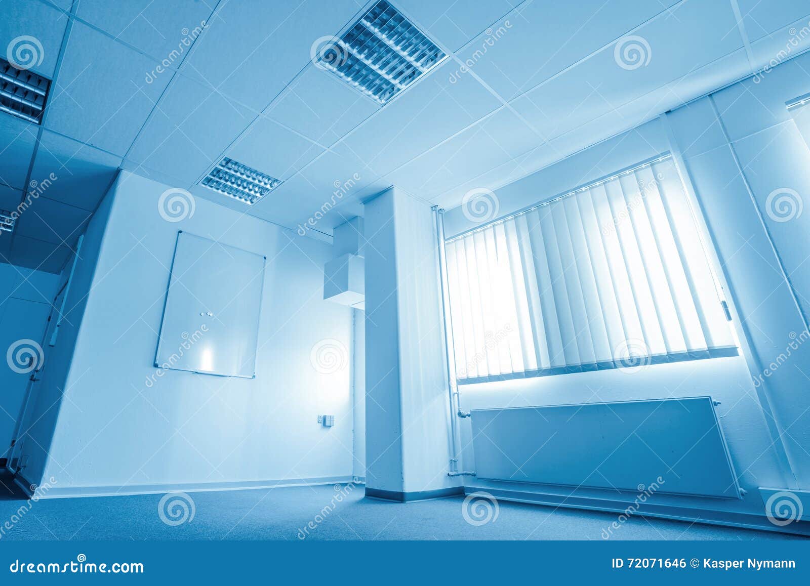 Office room in blue tone stock photo. Image of corporate - 72071646