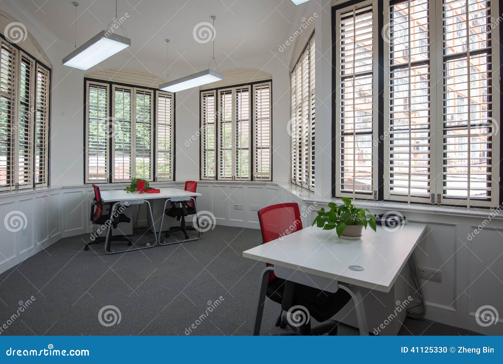 Office room stock photo. Image of centre, green, furniture - 41125330