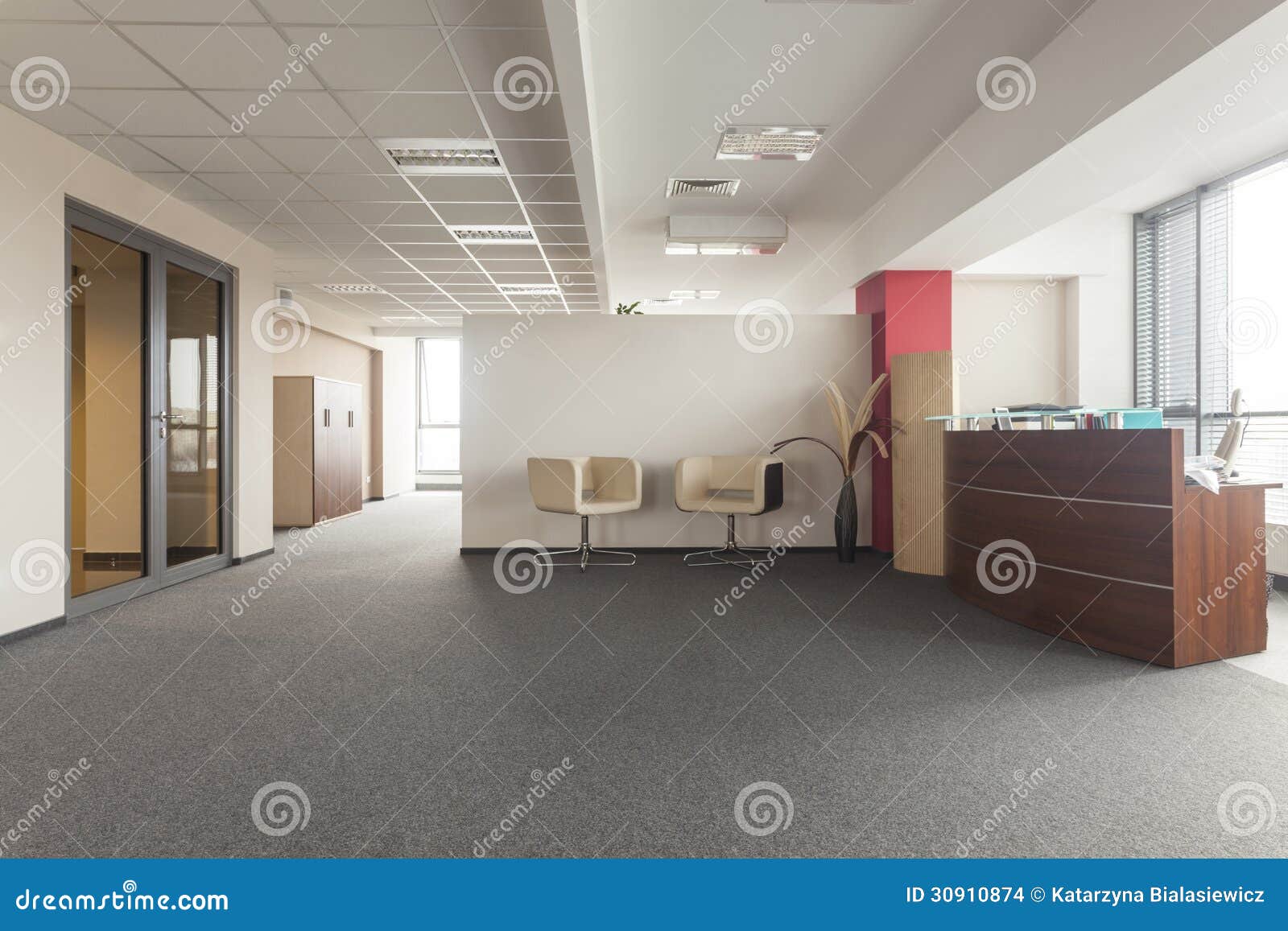 Office room stock photo. Image of luxury, checkout, hall - 30910874