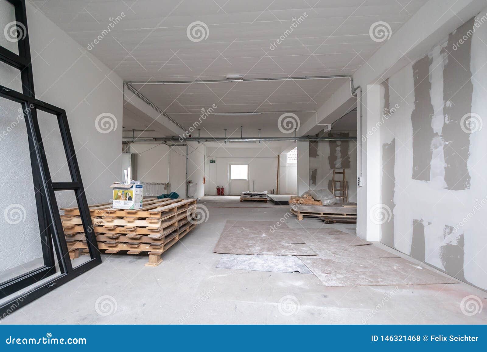 Office Room is Under Renovation or Under Construction Stock Photo ...