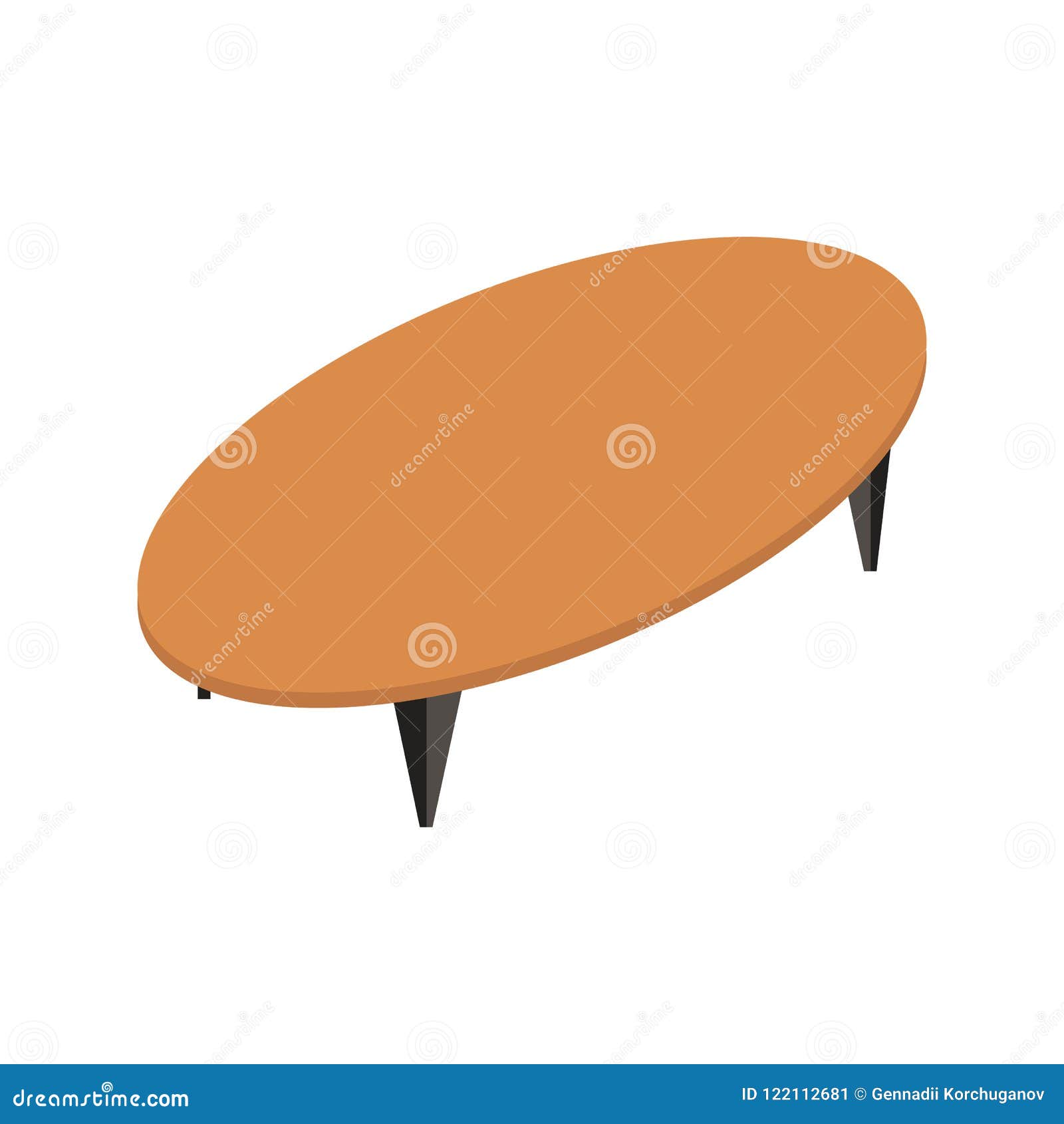 Office round table stock vector. Illustration of human - 122112681