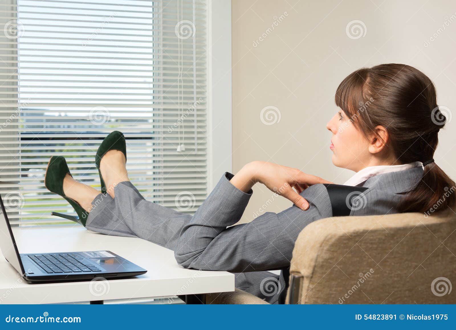 The office routine stock image. Image of looking, computer - 54823891