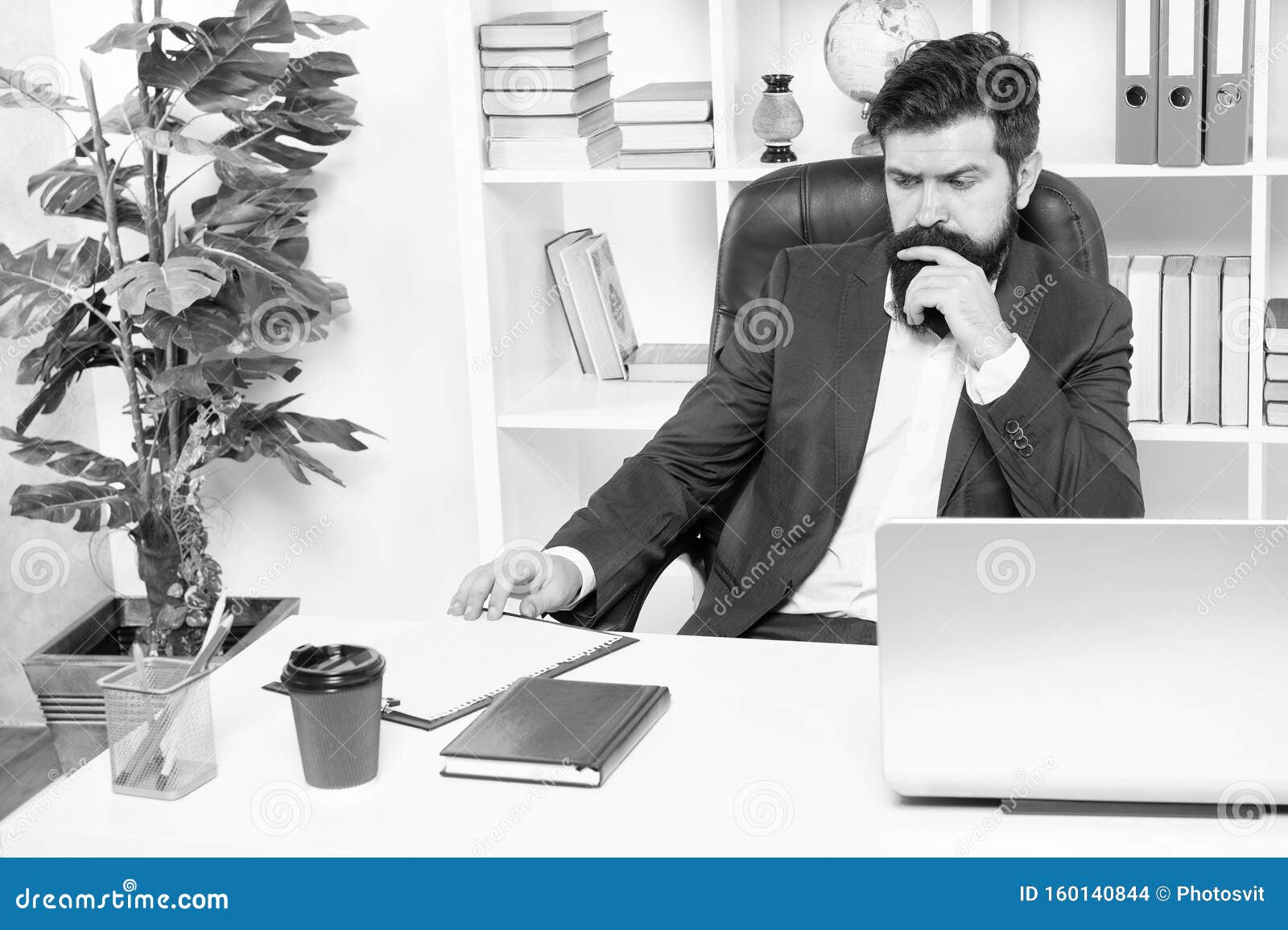 Office Routine. Manager Solving Business Problems. Businessman in ...