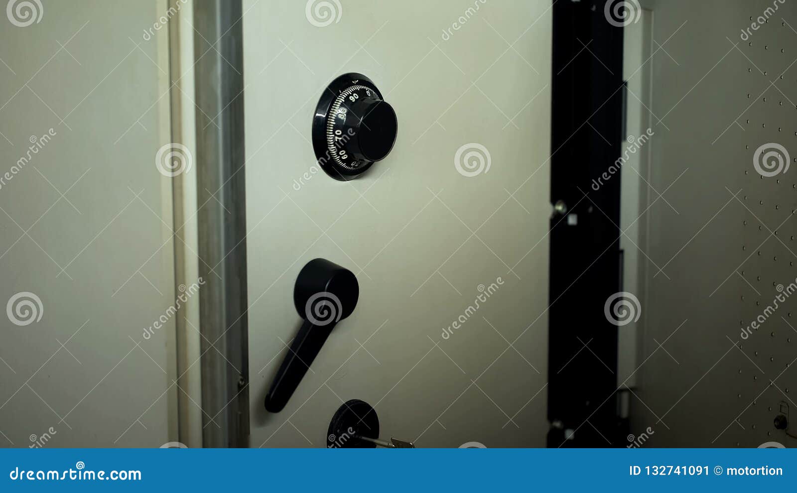 Office Safe Close Up, Secure Storage for Important Documents Money and ...