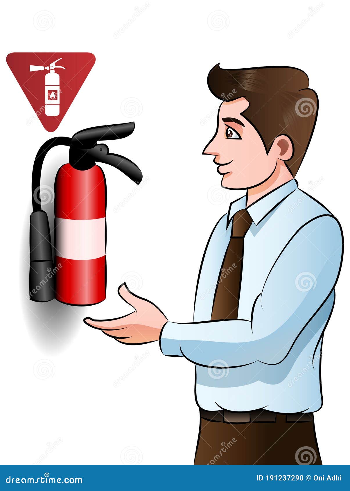 Office Fire Drill Cartoon