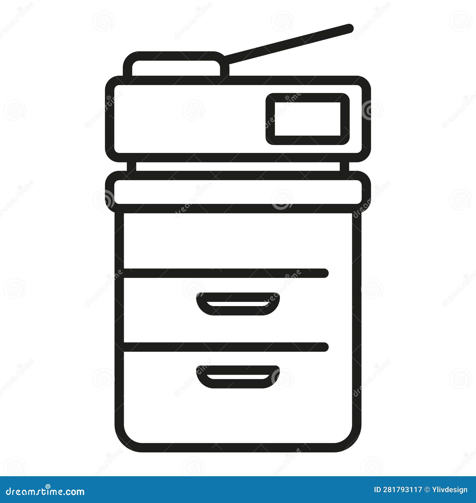 Office Scanner Icon Outline Vector. Digital Print Stock Vector ...