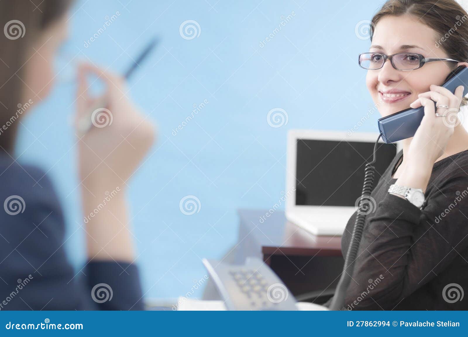 Office scene stock photo. Image of businesswoman, businessman - 27862994