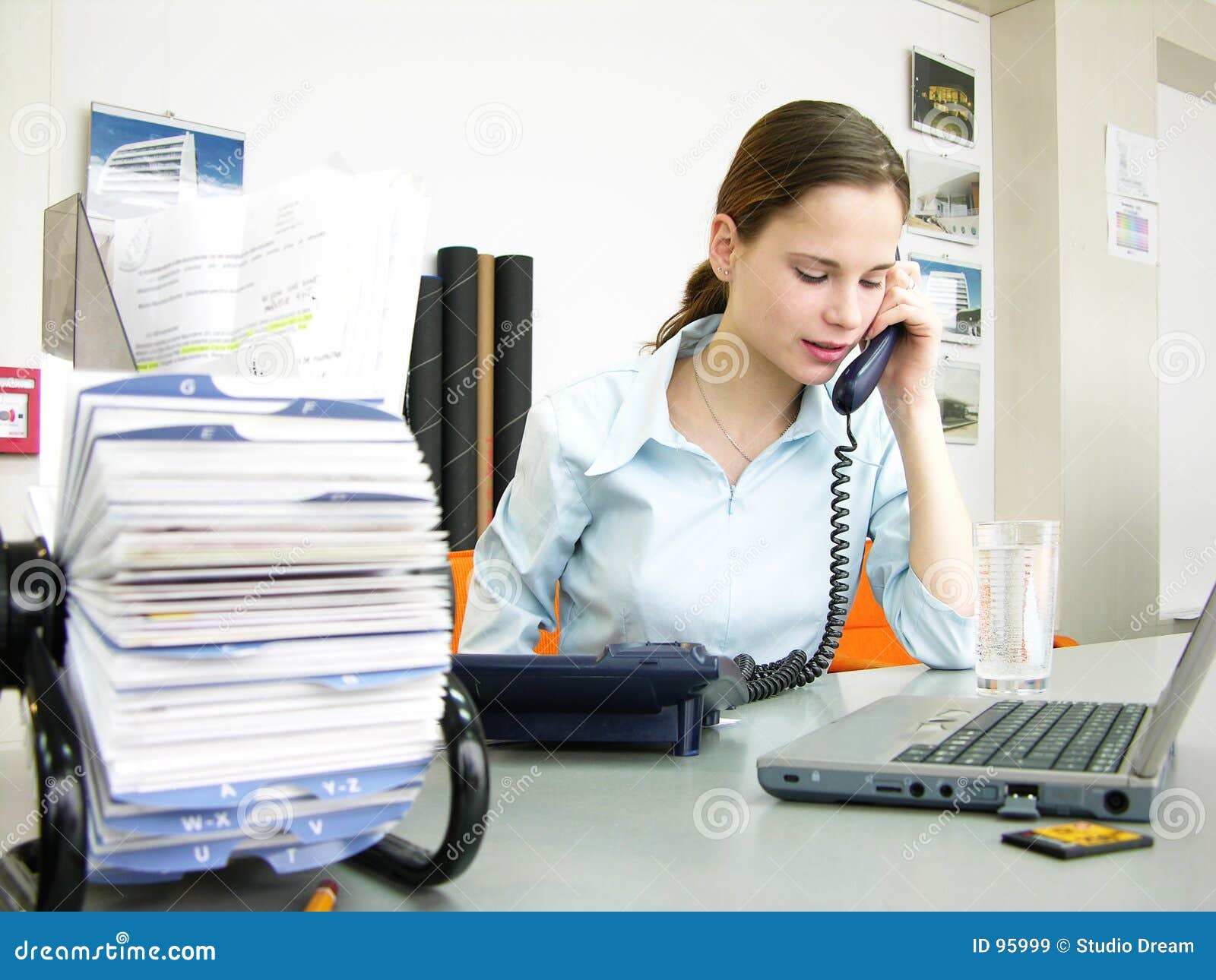 Office scene stock image. Image of laptop, calling, help - 95999