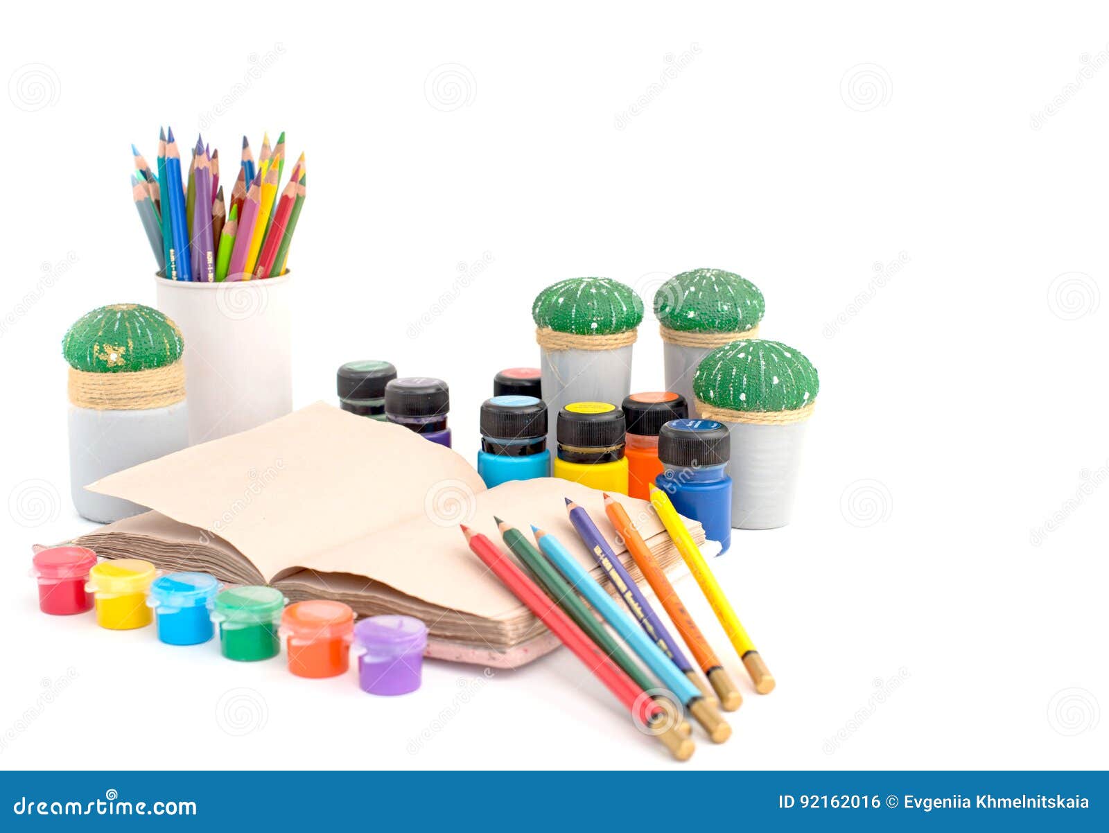 The Office for the School of Creativity Stock Photo - Image of note ...