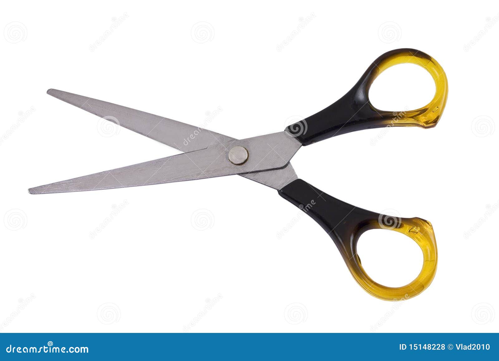 Office Scissors Isolated On The White Stock Photo - Image of work ...