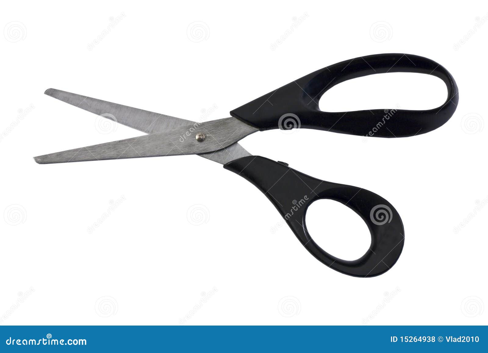 Office Scissors Isolated on the White Stock Photo - Image of black ...
