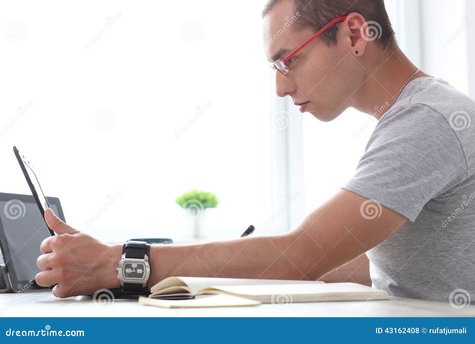 Office. Serious Man at Work Stock Photo - Image of adult, human: 43162408