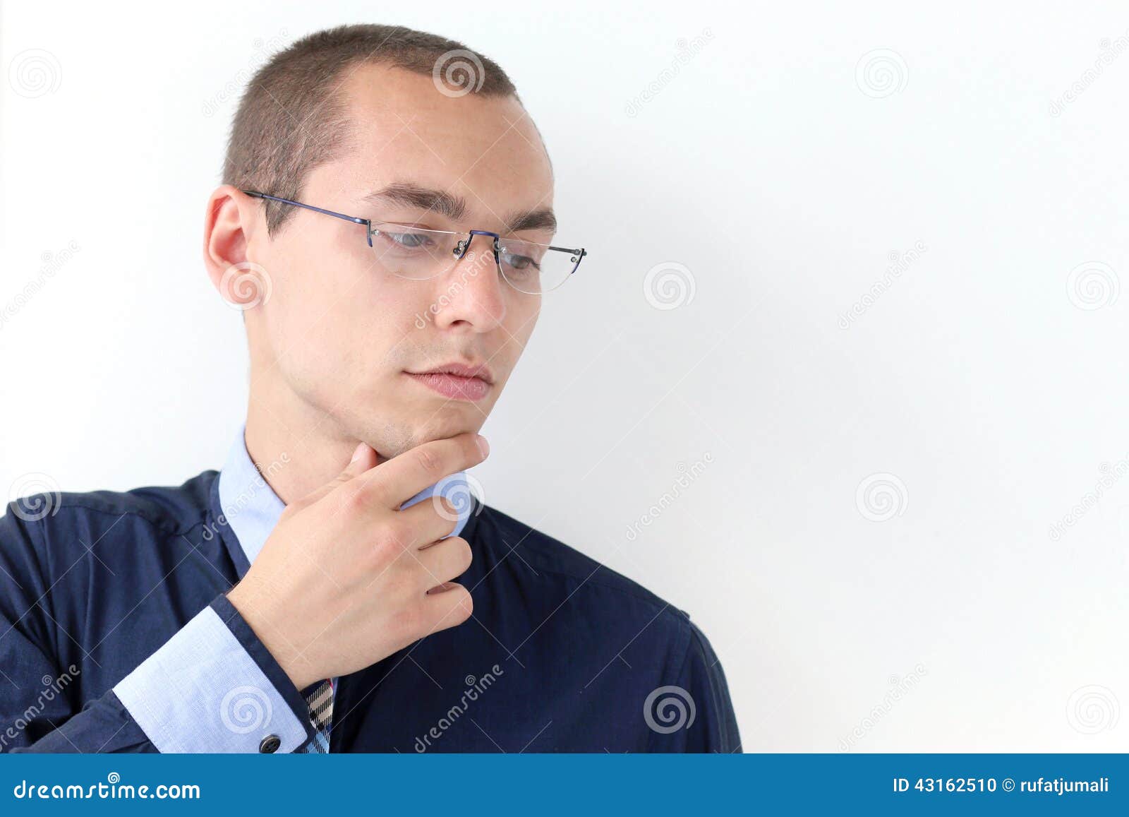 Office. Serious Man at Work Stock Photo - Image of manager, hair: 43162510